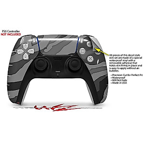 WraptorSkinz Skin Wrap compatible with Sony PS5 DualSense Controller Camouflage Gray (CONTROLLER NOT INCLUDED)