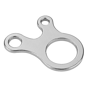 20pcs Tent Guy Lines Tensioners Ultralight Aluminium Alloy Rope Guylines Adjuster 3Hole Quick Knot Tent Cord Runner Fastener Wind Rope Buckle for Camping Hiking Backpacking Outdoor Activity (Silver)