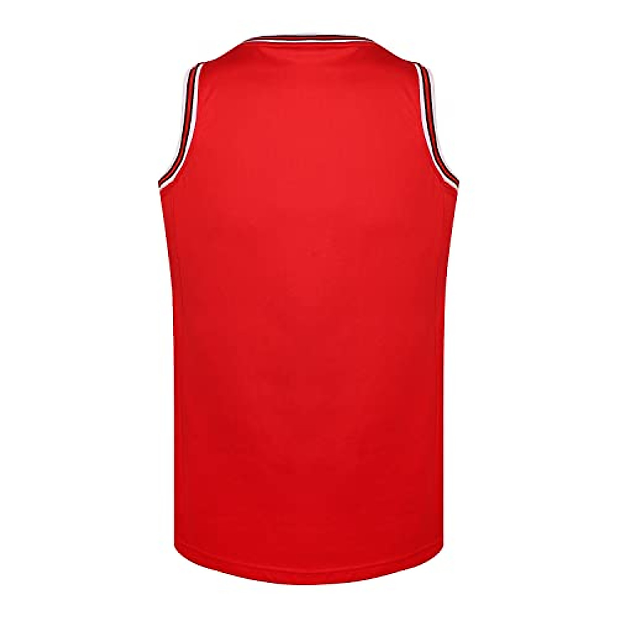 Blank Basketball Jersey Men's Mesh Athletic Sports Shirts Black Yellow White Blue Red S-3XL(Red,XX-Large