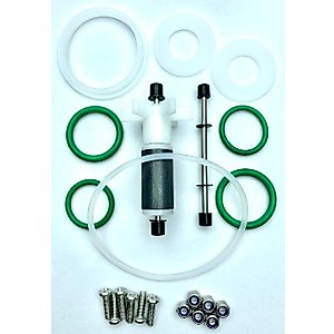 RTPOWER for Coleman Lay Z-Spa # 58113 P4071 E02 Stainless Steel Shaft Impeller+Spare Stainless Steel Shaft+Pump Seal kit+Sealing Gasket for A and B/C Joint of Pump Cold and hot Water Inlet