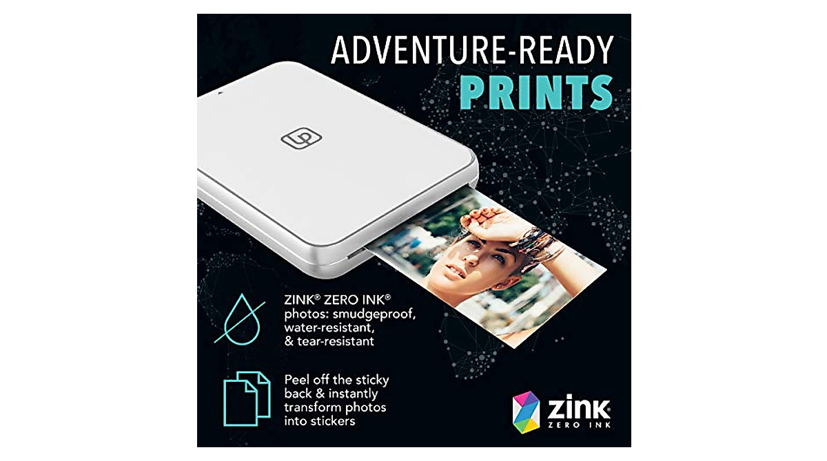 Lifeprint Ultra Slim Photo Printer | Bluetooth Instant Prints