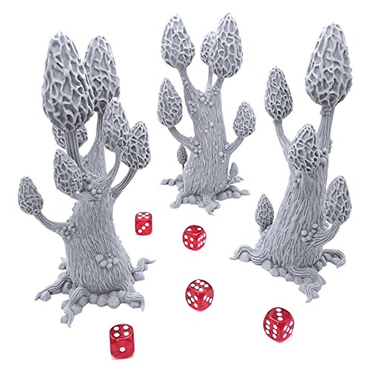 Mesmerising Morels by Printable Scenery, 3D Printed Tabletop RPG Scenery and Wargame Terrain 28mm Miniatures