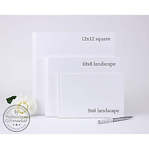 Bar Mitzvah Guest Book Jewish Bar Mitzvah Ceremony Celebration Idea, Photo Booth Album Book, Personalized Gift with Foil - White Gold (9x6)