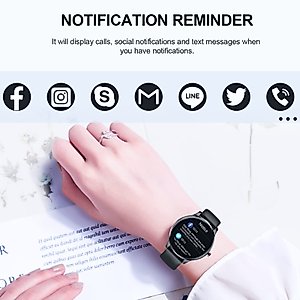 SKMEI Smart Watch Men, Smart Watch for Android iPhones with Pedometer, Waterproof Android Smart Watch with Heart Rate Blood Pressure Monitor Call Reminder Smartwatch for iOS Android