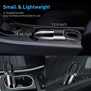 Portable Cordless Handheld Vacuum Cleaner, Farsaw 7000PA Strong Suction, 2 Speeds, 120W High Power, USB Charging, Wet Dry Car Vacuum Cleaner for Pet Hair, Home and Car Cleaning, Black