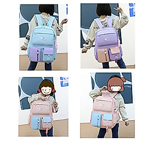 LANSHIYA Cute kids Backpack for Girls Elementary School Students Casual Daypack Lightweight Outdoor Bookbag for Teens