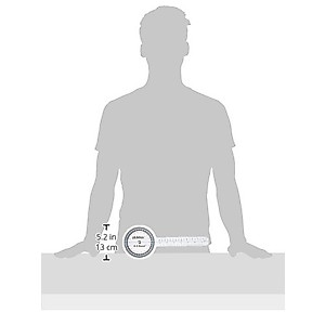 Jamar EZ Read 12.5" (32cm) Goniometer, Easy to Read Manual Range of Motion Measure Tool, Accurate Angle Measuring Device, Transparent Protractor Instrument, Inch & Centimeter Linear Measurement