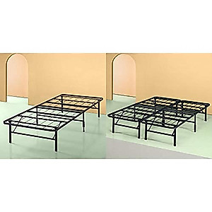 Zinus Shawn 14 Inch SmartBase Mattress Foundation/Bed Frame/Spring Replacement/Maximum Under-Bed Storage Twin and Mattress Foundation/Bed Frame/Spring Replacement/Under-Bed Storage, Queen