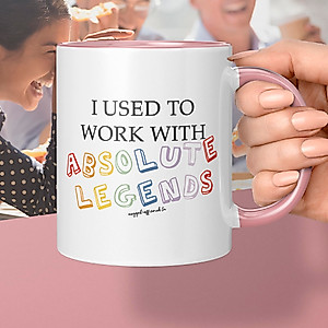 Mugged Off Farewell Gifts I Used to Work with Absolute Legends Mug Funny Retirement Leaving Gifts New Job for Work Boss Leaving Job Gift Colleague Cute Goodbye Gifts
