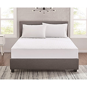Truly Calm Home for Health - Silver Cool Collection - King Mattress Pad (78" x 80") - Antimicrobial Treatment, White