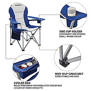 KingCamp KC3888_Navy/Grey Camping Chair, One Size