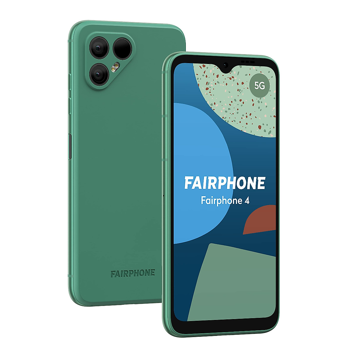 Fairphone 4 Dual-SIM 256GB ROM + 8GB RAM (GSM Only | No CDMA) Factory Unlocked 5G Smart Phone (Speckled Green) - International Version