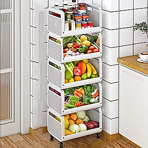 ZLXDP Kitchen Spice Storage Rack 3/4 Tier Floor Cutlery Rack for Bathroom Storage Rack Multifunctional Trolley (Color : D, Size : 120.5cm*40cm)