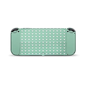 Tacky Design Cute Cats Skin Compatible with Nintendo Switch OLED Skin - Vinyl 3M Green Kawaii Nintendo Switch OLED Stickers Set - Switch OLED Skin for Console, Dock, Joy Con Wrap - Decal Full Wrap