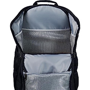 Under Armour mens Yard Baseball Backpack , Black (001)/White , One Size