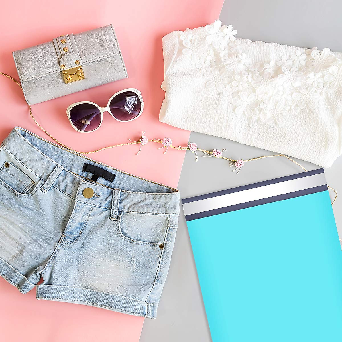 UCGOU Poly Mailers 10x13 Inch Teal 200 Pack Shipping Bags #4 Strong Mailing Envelopes Boutique Packaging Postal Self Seal Adhesive Waterproof and Tear Proof Small Business for Clothes,Books