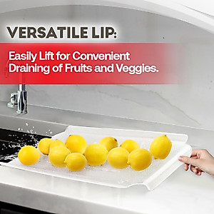 Better Houseware Multi Purpose Drain Board and Cutting Board - Frosted