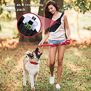 MAXTOP Large Crossbody Fanny Packs for Men Women Black Running Travel Belt Fashionable Waist Pack,Passport Bag for Yoga Gym Jogging Workout Fitness Exercise Dog Walking,Gift for Runner