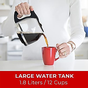 Mueller Ultra Coffee Maker, Programmable 12-Cup Machine, Multiple Brew Strength, Keep Warm