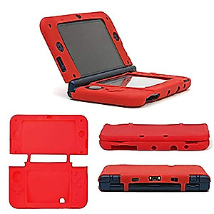 RDFJ New 3DS XL Protector Anti-Scratch Hard Case Sillicon Case Accessories for New 3DS XL (White)