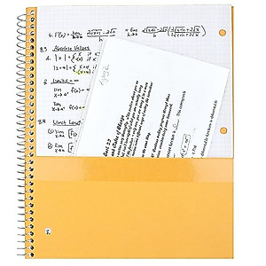 Five Star DuraShield Notebooks with Antimicrobial Front Covers, 4 Pack, 1 Subject, College Ruled Paper, 11" x 8-1/2", 100 Sheets, Black, Red, Blue, Green (820029-ECM)