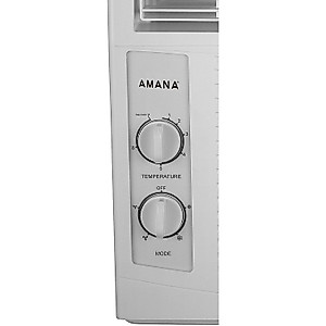 Amana 5,000 BTU 115V Window-Mounted Air Conditioner with Mechanical Controls, White