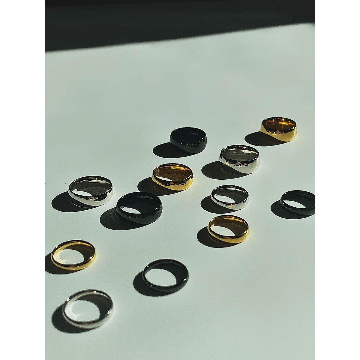 Tioneer Jewelry | Sterling Silver Plain Dome Wedding Band | Wedding Band for Women & Men | Sterling Silver Jewelry, Gold, 4mm, Size 8