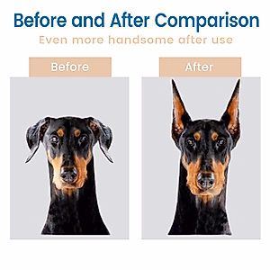 Doberman Ear Posting Kit - Stand Up Support Tool with Tape for Pinscher Dogs' Ears