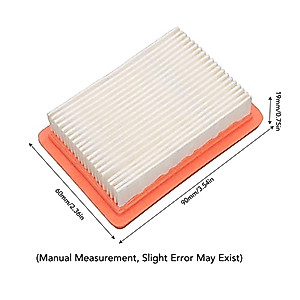 2Pcs Grass Trimmer 19mm Air Filter Rubber Material Lawn Mower Air Filter Grass Cleaning Tools Accessories Replacement for Garden Lawn Patio