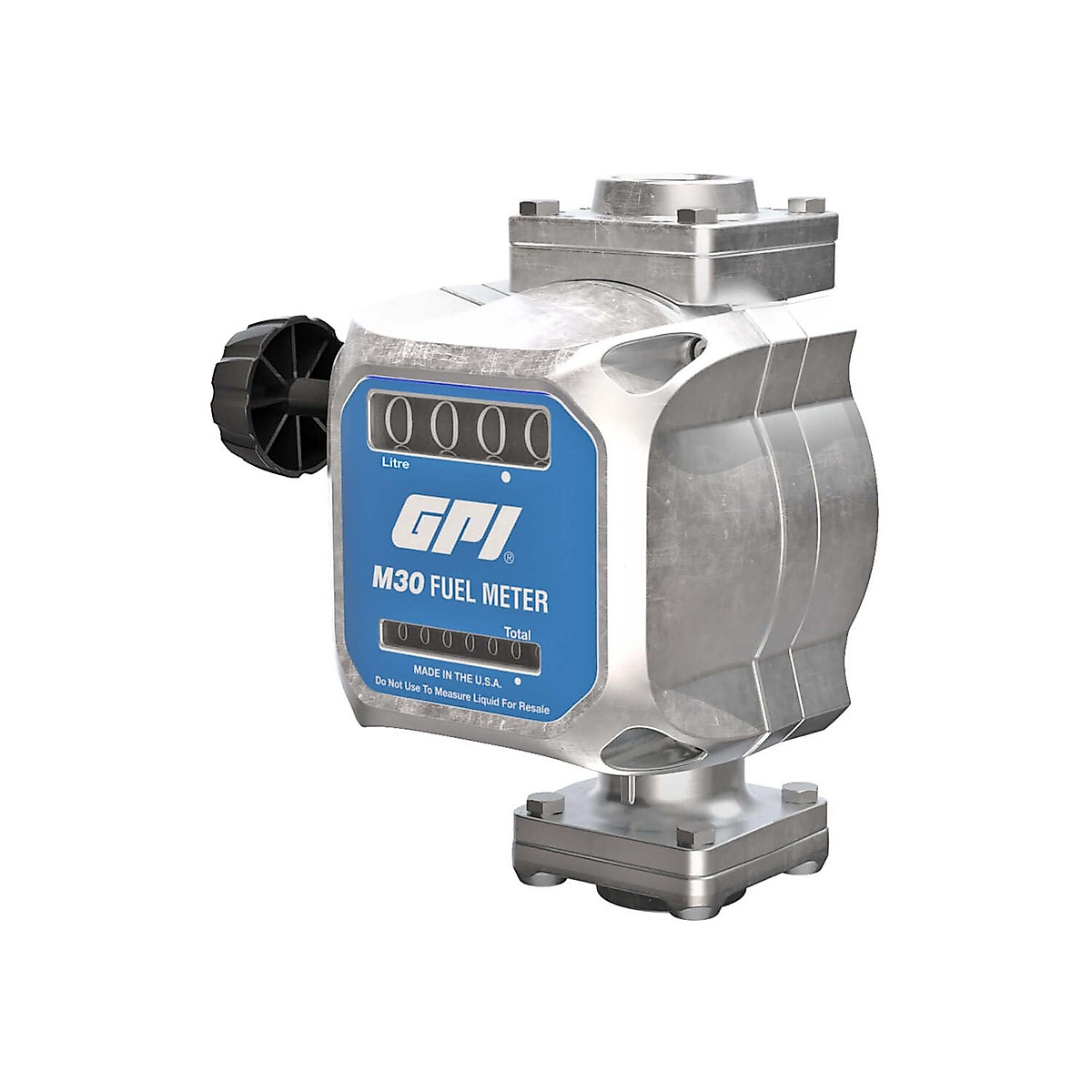 GPI - M30 Modular Mechanical Fuel Meter in litres, 19 to 114 litres/min, 1" NPT Inlet/Outlet (165100-02)