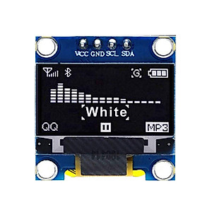 5PCS 0.96 OLED Display Module IIC 128 x 64 Pixel 12864 OLED White I2C 0.96inch OLED Display IIC Serial with SSD1306 Chip for Raspberry Pi