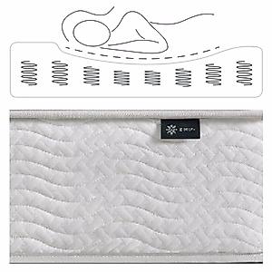 ZINUS 10 Inch Foam and Spring Hybrid Mattress [New Version], Queen, Fiberglass Free, Medium Firmness, Durable Support, Certified Safe Foams & Fabric, Mattress in A Box