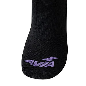 Avia Women's Athletic Socks - Lightweight Low Cut Running Socks (10 Pack), Size 9-12, All Black