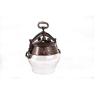 Afghan pressure cooker Model NR 9 quart (8.5 liter) capacity. Aluminum Uzbek Kazan pressure pot for indoor/outdoor cooking