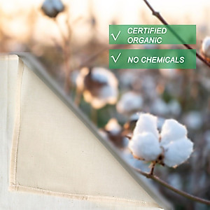 YJL Organic Cheese Cloths Grade 100, 6 PCS 20x20 Inch, Hemmed Unbleached Cheesecloth for Straining, Ultra Fine Reusable Cheesecloth for Cooking, Roasting, Cheese Making, Steaming