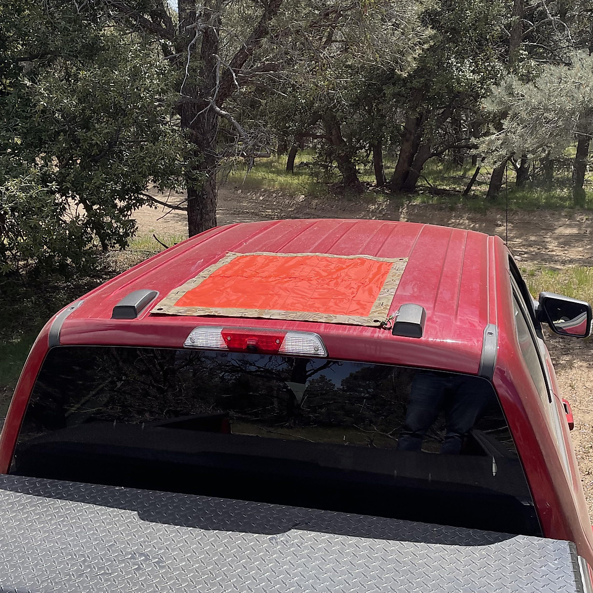 One Sabre Multipurpose Air Panel (MAP) - Signal Panel, Ground Marker, 100% Ripstop, Pack Cover, Sack, (MC Tan)