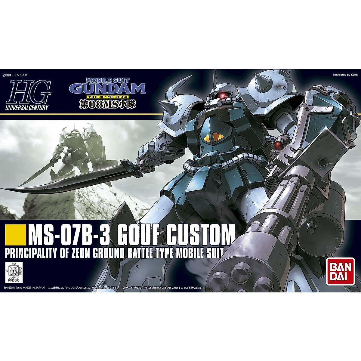BANDAI Mobile Suit Gundam MS-07B-3 GOUF CUSTOM