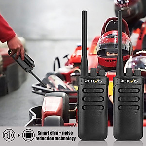 Retevis RB85 Long Range Walkie Talkies, High Power 2 Way Radios with Shoulder Mic, Long Distance Two Way Radios, Noise Canceling, Compact, for Work Warehouse Hotel(4 Pack)