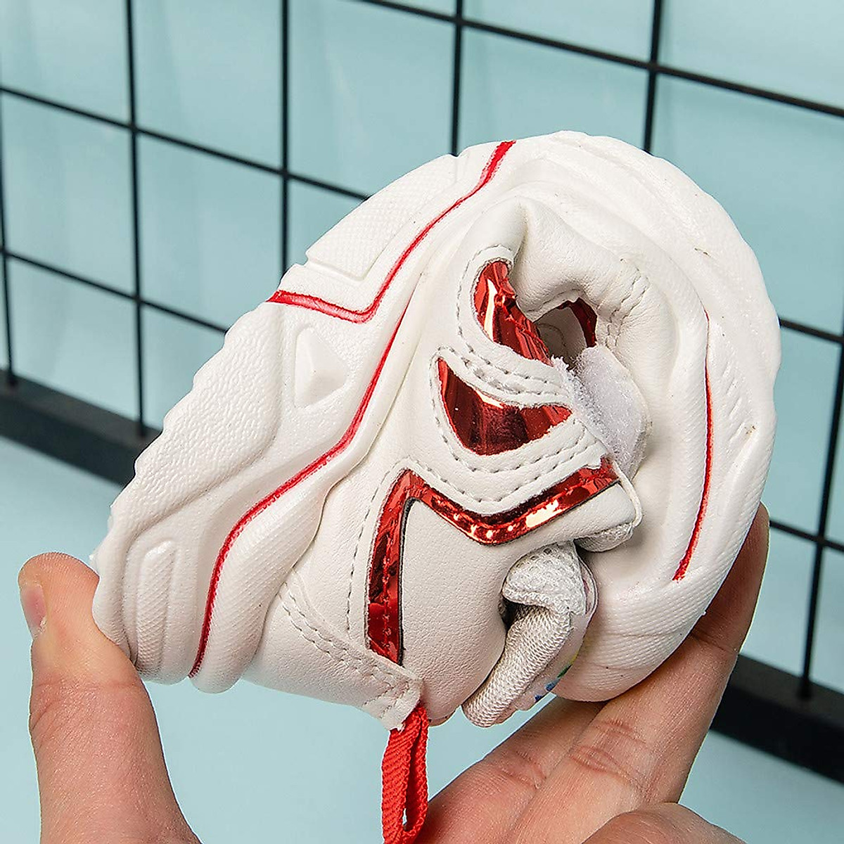 Jchen Little Kids Casual Athletic Shoes,Kids Baby Girls Boys Sparkly Patchwork Sports Shoes Mesh Lightweight Running Sneakers