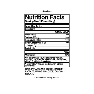 Gatorade Endurance Gatorlytes, 0.12 Ounces (Pack of 20)