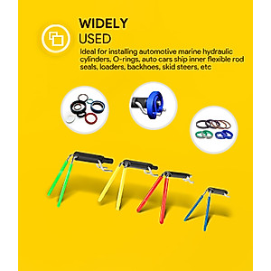 6 Pack Hydraulic Seal Installation Tools, Hydraulic Cylinder Piston Repair Rebuild Seal Kit, U-Cup Rod Seal Installation Tool Kits Upgraded Super Strong Seal Twistor Install Tool Set