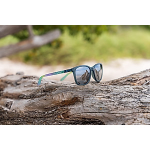 O'NEILL 9014 2.0 Women's Polarized Sunglasses, Matte Blue Crystal/Tie Dye, 55 mm