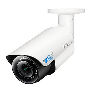 GW Security 8MP 4K H.265 UltraHD 3840 x 2160P PoE Outdoor Weatherproof Security IP Bullet Camera with 2.7-13.5mm Motorized Zoom Lens (GW805201M)