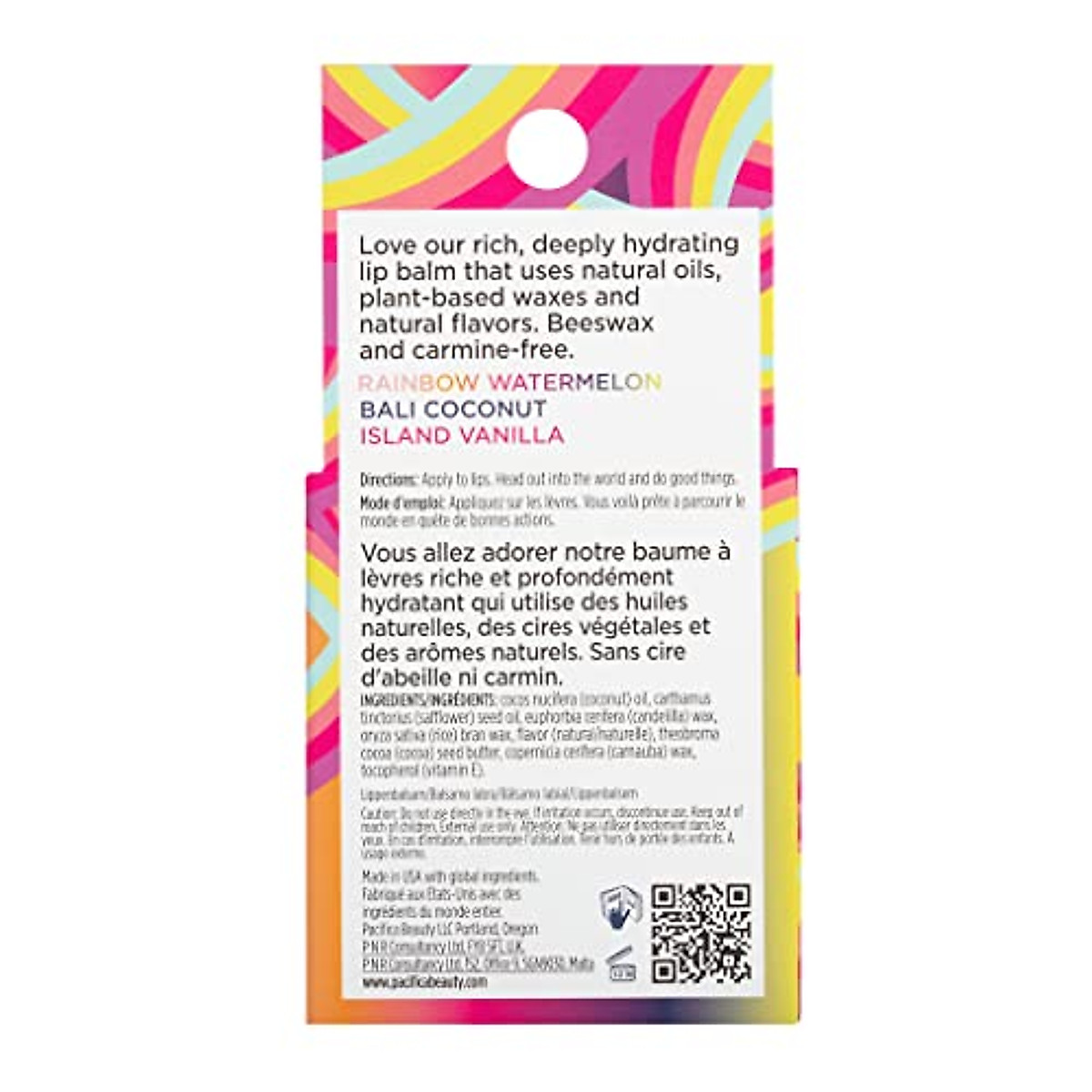 Pacifica Beauty, Vegan Lip Balm Trio, Variety Pack, Coconut, Watermelon, Vanilla, Dry Cracked Lips, Soft Lips, Lip Care, Vitamin E, Olive Oil, Clean, Vegan + Cruelty Free, 0.15 Ounce (Pack of 3)