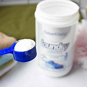 OdorKlenz Liquid & Powder Laundry Additive Plus Washing Machine Deodorizer, HE Friendly, Odor Removal, Safe