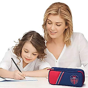 Large Capacity Pencil Case,Uhans Pencil Pouch with Double Zipper and 100% Polyester Sturdy Material,Pencil Box for Kids Can Be Multi Used in School and Office Makeup Bag