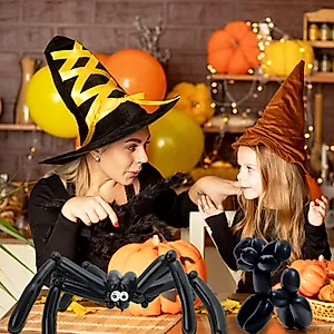 RUBFAC 260 Balloons 150pcs Black Long Balloons for Balloon Animals, Twisting Balloons for Balloon Garland Animals Modeling, Birthday, Wedding, Party Decorations