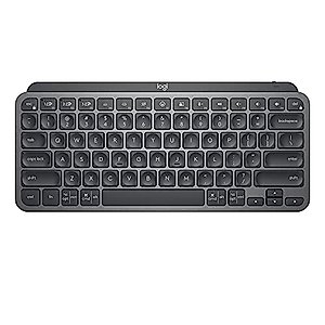 Logitech MX Keys Mini Minimalist Wireless Illuminated Keyboard, Compact, Bluetooth, USB-C, for Apple macOS, iOS, Windows, Linux, Android - Graphite - With Free Adobe Creative Cloud Subscription