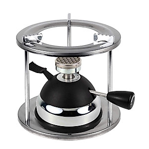 BLUEFIRE Butane Mini Burner for Tabletop Coffee Siphon Syphon/w Furnace Stand and Assembly Rack Ceramic Windproof Torch Head Portable Cooking Stove Espresso Maker Chafing Soup Tureens Fondue Bunsen