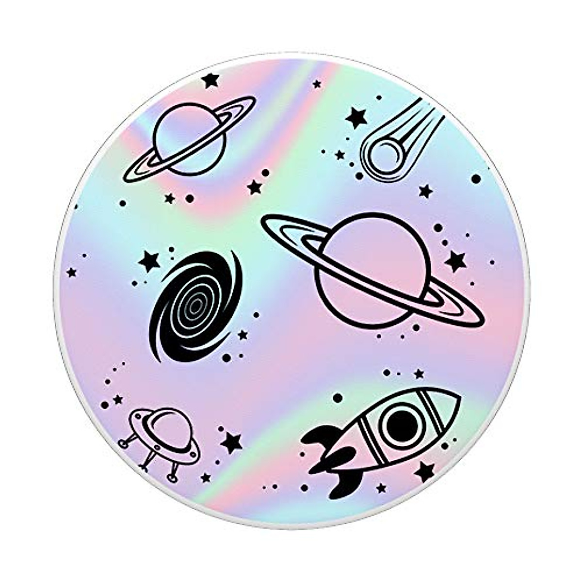 Boys Girls Kids Gift Astronaut Gift Rocketship Space Planet PopSockets PopGrip: Swappable Grip for Phones & Tablets